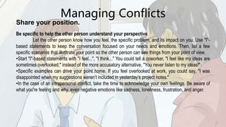 Advantages and disadvantages of conflicts | PPTX