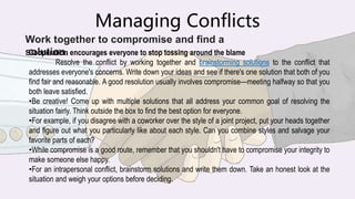 Advantages and disadvantages of conflicts | PPTX