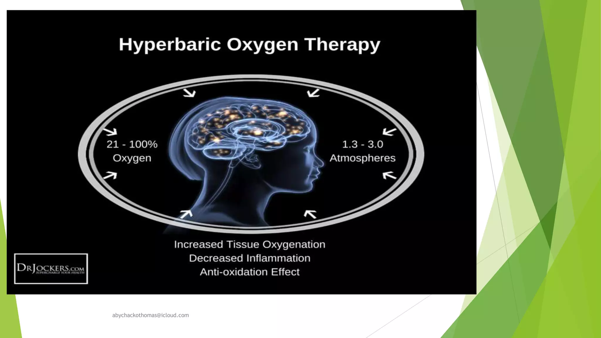 Hyperbaric oxygen therapy | PPTX
