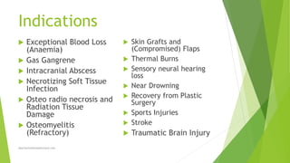 Hyperbaric oxygen therapy | PPTX