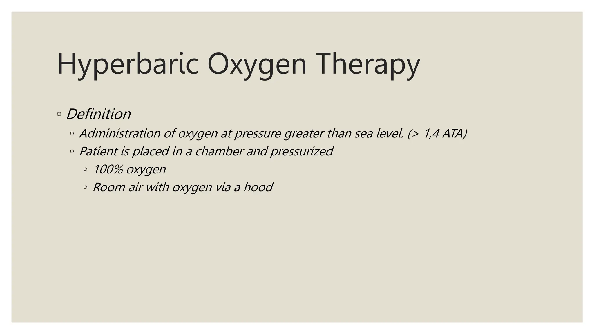 Hyperbaric Oxygen Therapy in medical uses.pptx
