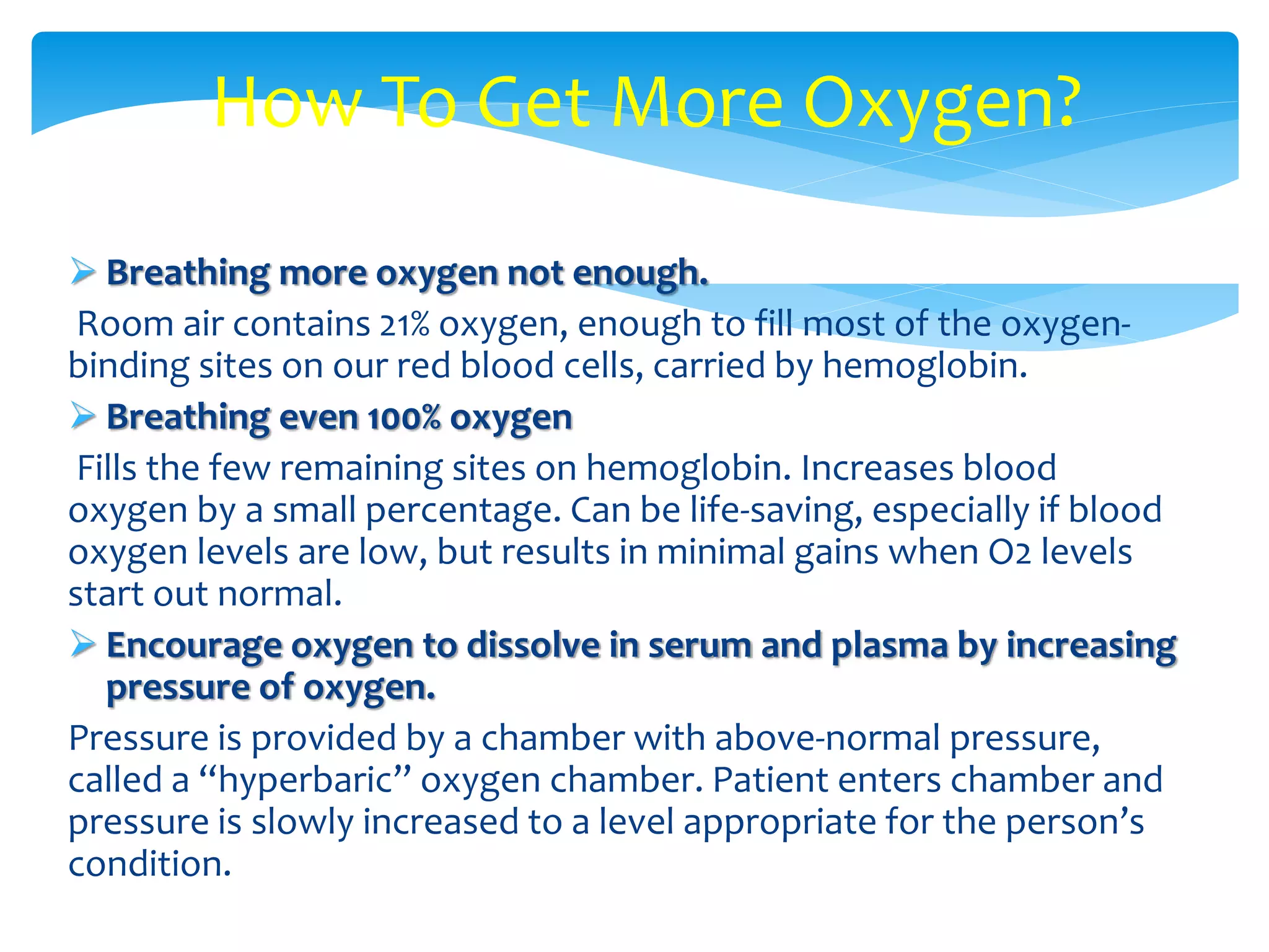 Hbot) hyperbaric oxygen therapy | PPTX