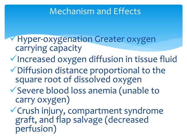 Hbot) hyperbaric oxygen therapy | PPTX | Lung and Respiratory Health ...