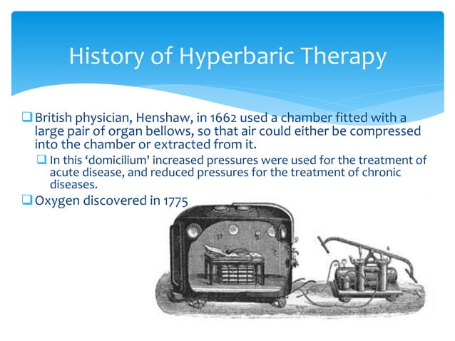 Hbot) hyperbaric oxygen therapy | PPTX | Lung and Respiratory Health ...