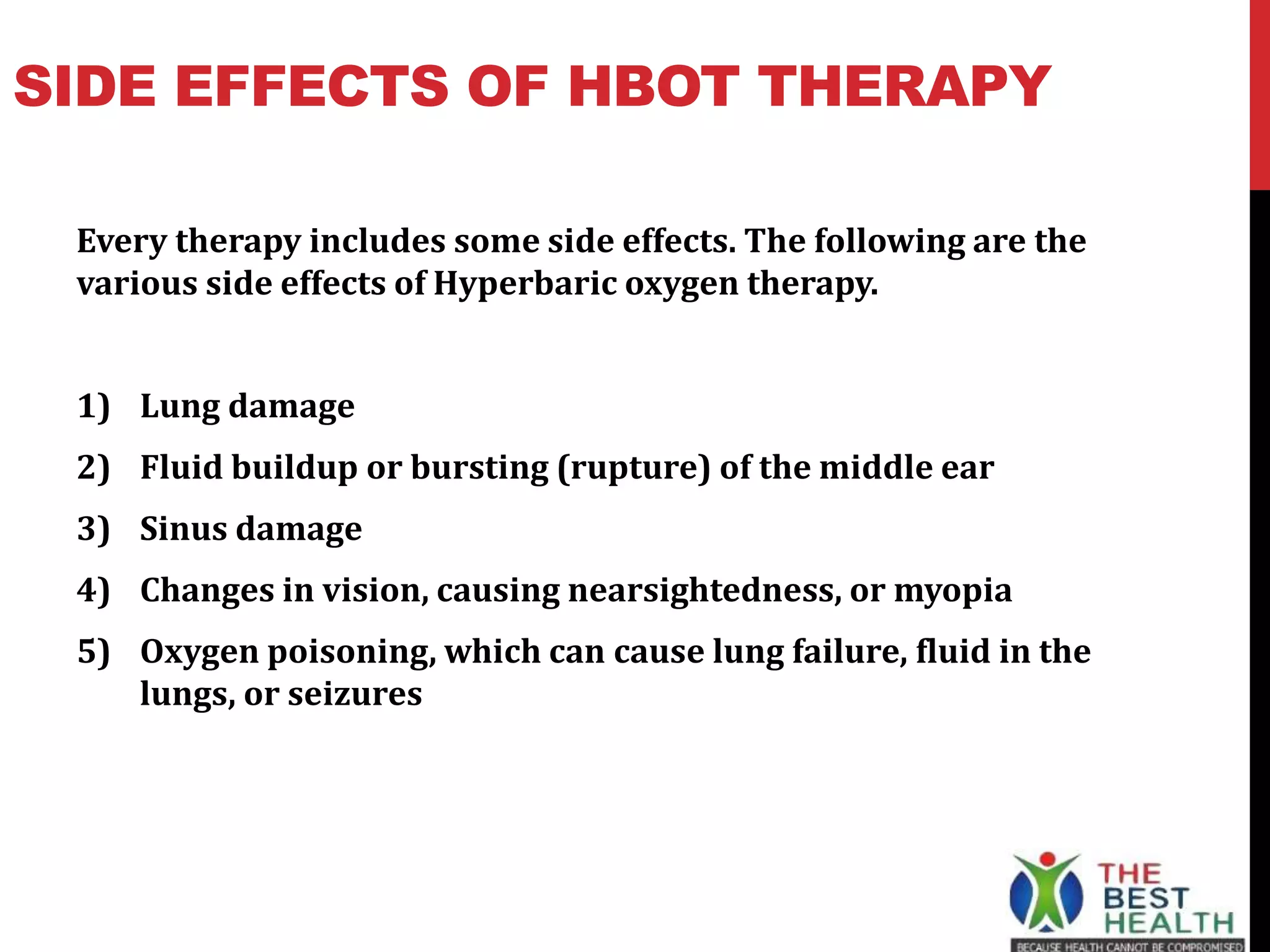 HBOT Therapy - Hyperbaric Oxygen Therapy PPT | PPTX