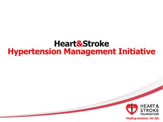 Hbp Stategy Hypertension Management Initiative Feb07 | PPT