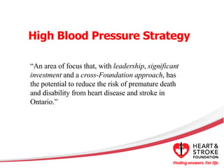 Hbp Stategy Hypertension Management Initiative Feb07 | PPT