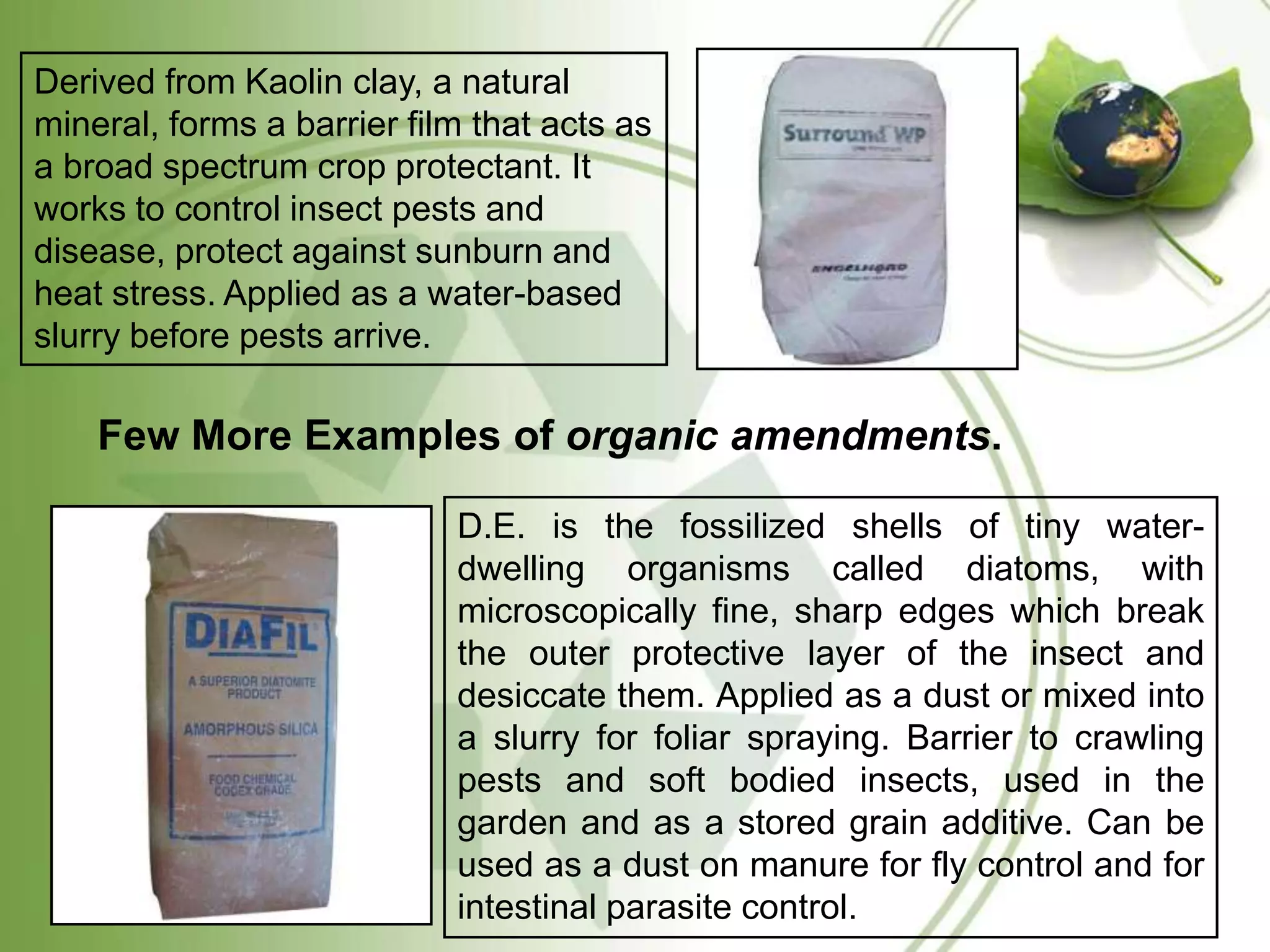 organic amendments by HIMANSHU | PPTX