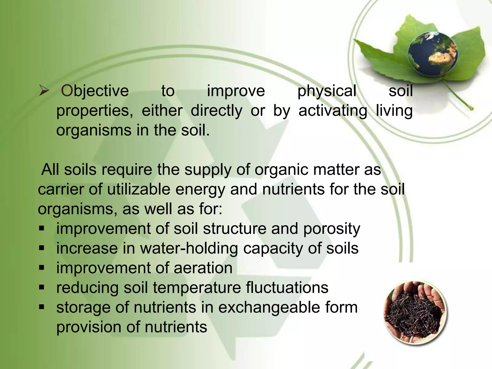 organic amendments by HIMANSHU | PPTX