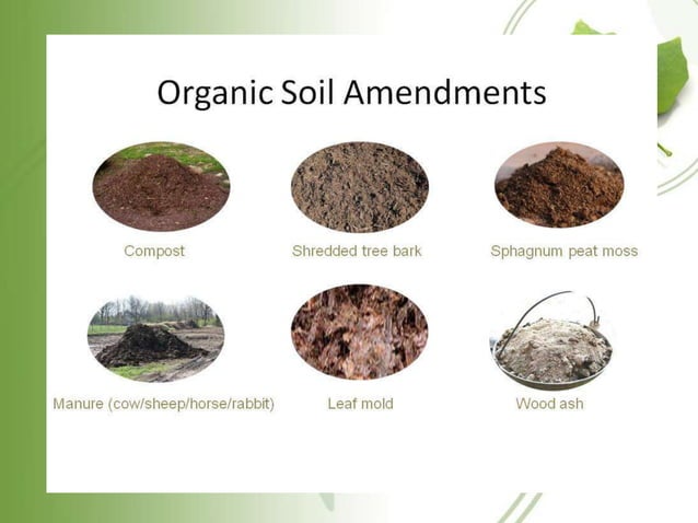 organic amendments by HIMANSHU | PPTX | Agriculture | Industries