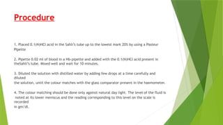 HB PRACTICAL PPT FOR MEDICAL SCIENCE STUDENTS | PPTX