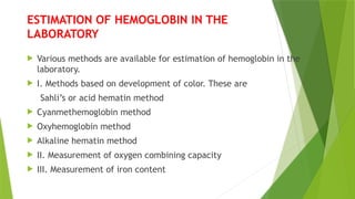 HB PRACTICAL PPT FOR MEDICAL SCIENCE STUDENTS | PPT