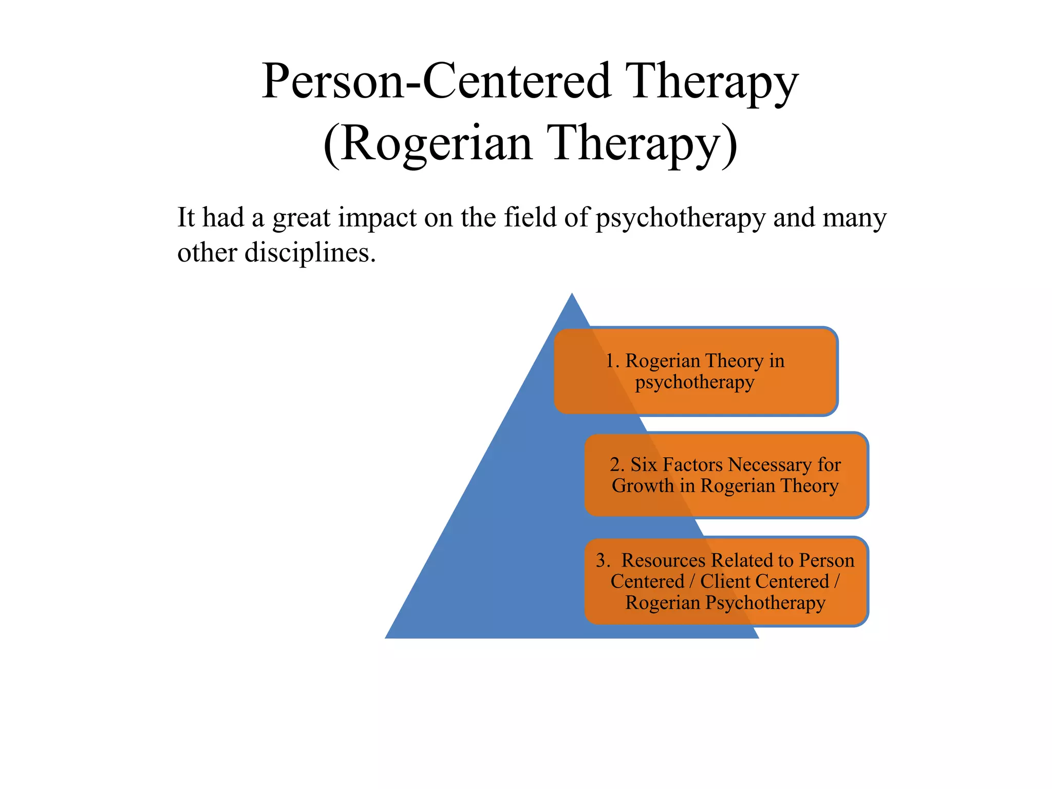 Person-Centered Therapy ( Rogerian Therapy) | PPTX