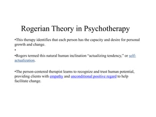 Person-Centered Therapy ( Rogerian Therapy) | PPTX