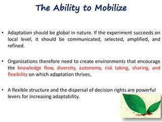 Adaptibility: the new competitive advantage | PPTX