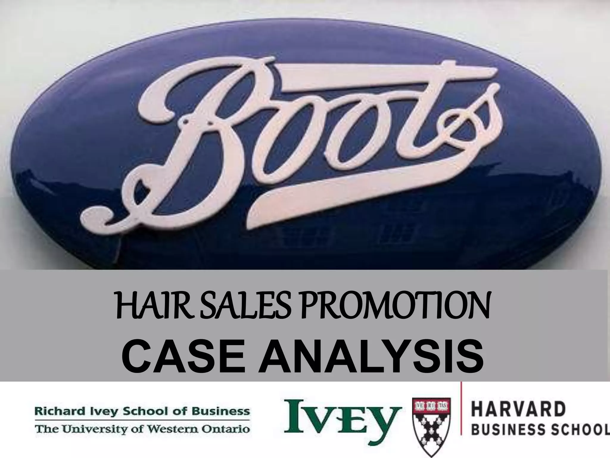 Boots: Hair-Care Sales Promotion- Case Analysis | PDF