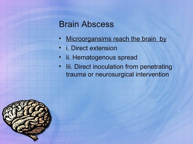 BRAIN ABSCESS | PPT