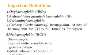 HAEMOGLOBIN AND RBCBY DR AMBAREESHA.ppsx