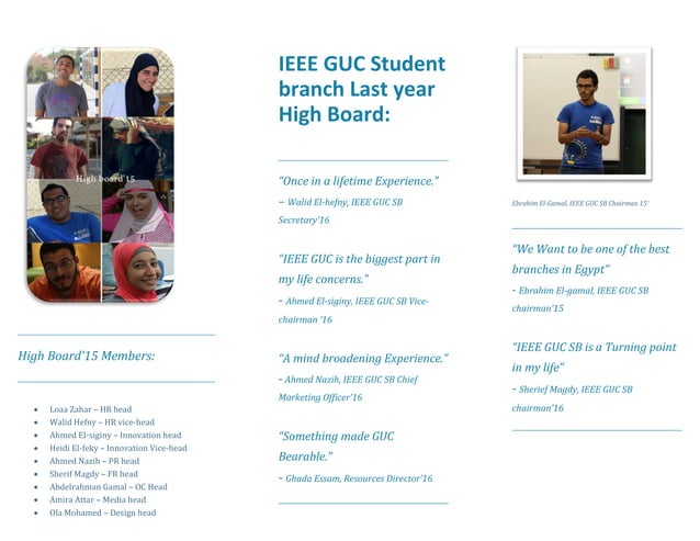 IEEE High Board Brochure | PPT
