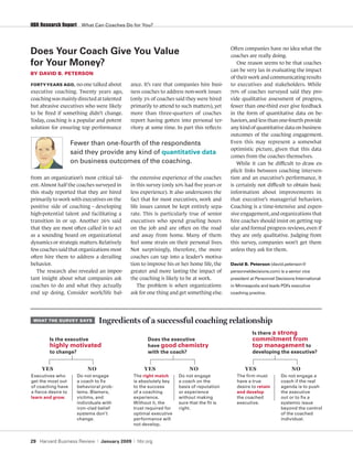 HBR Study Of Executive Coaching | PDF