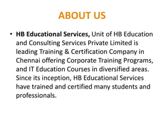 HB Services , Adyar Chennai | PPTX