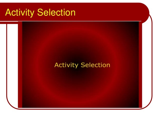 Activity Selection Using Greedy Approach 3352