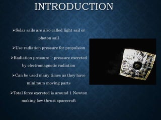 solar sail by kanav mansotra | PPTX