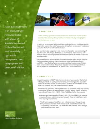 Halon Banking Systems | PDF