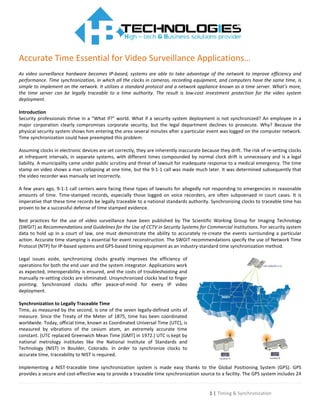 Time synchronization solution: NTP | PDF