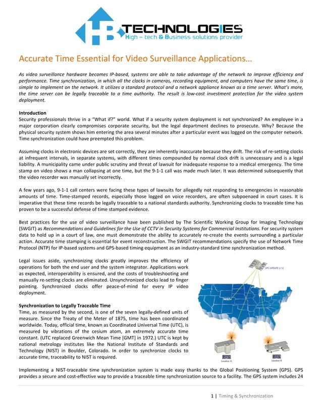 Time Synchronization Solution Ntp Pdf
