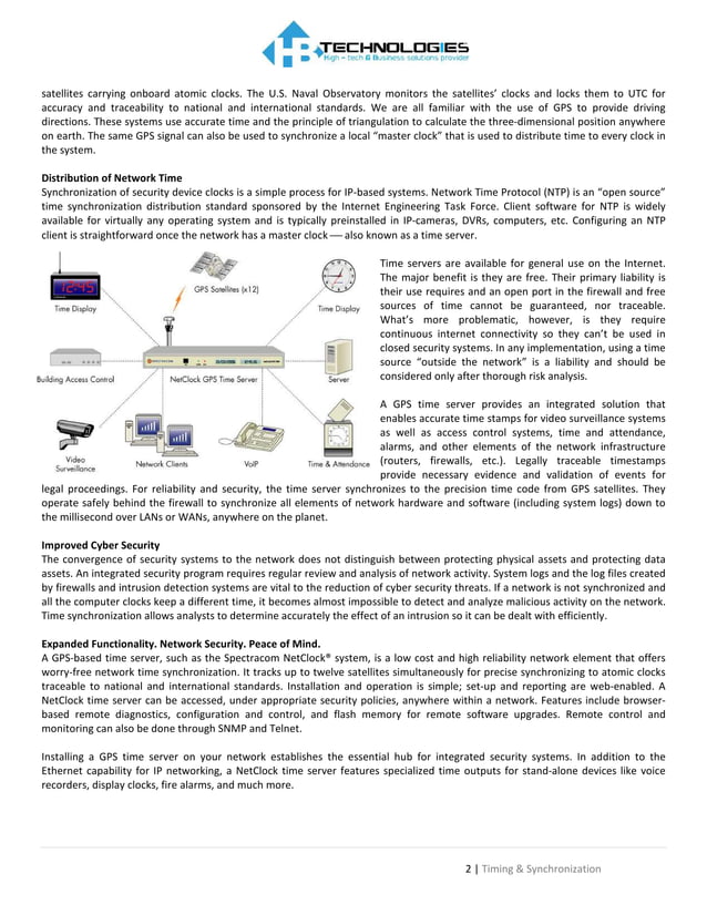 Time Synchronization Solution Ntp Pdf