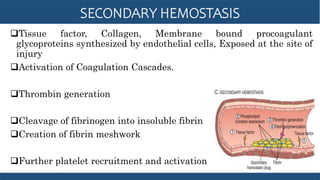 NORMAL HEMOSTASIS, PLATELET AND VASCULAR DISORDERS | PPTX