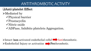 NORMAL HEMOSTASIS, PLATELET AND VASCULAR DISORDERS | PPTX