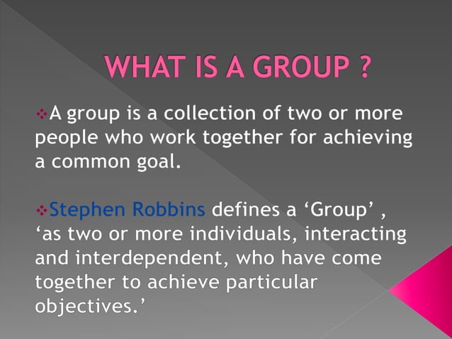 Group Development , Group Cohesiveness. | PPT