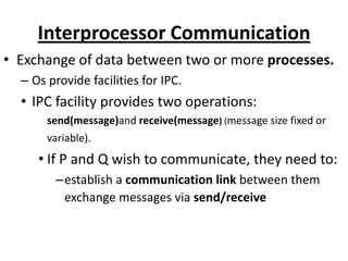 Multiprocessing -Interprocessing communication and process sunchronization,semaphore | PPT