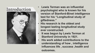 Lewis Terman Stanford Binet Test