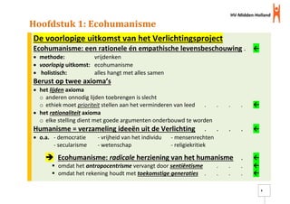 Hc 40 a presentatie ecohumanisme | PDF | Religion & Spirituality