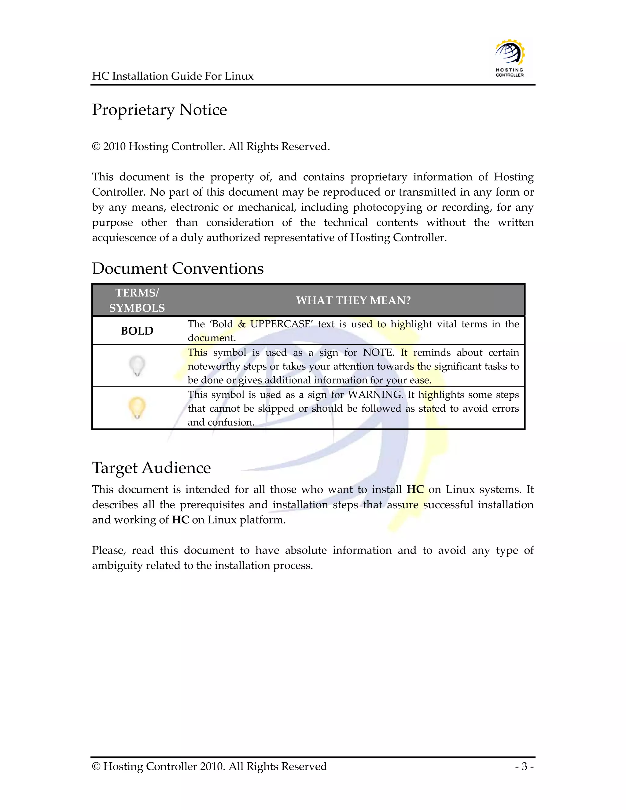HC INSTALLATION GUIDE | PDF