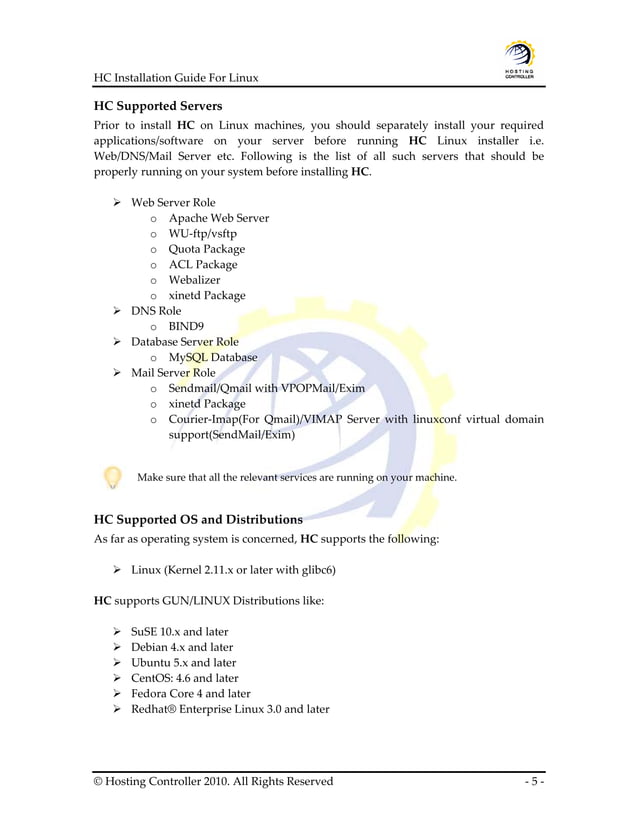 HC INSTALLATION GUIDE | PDF