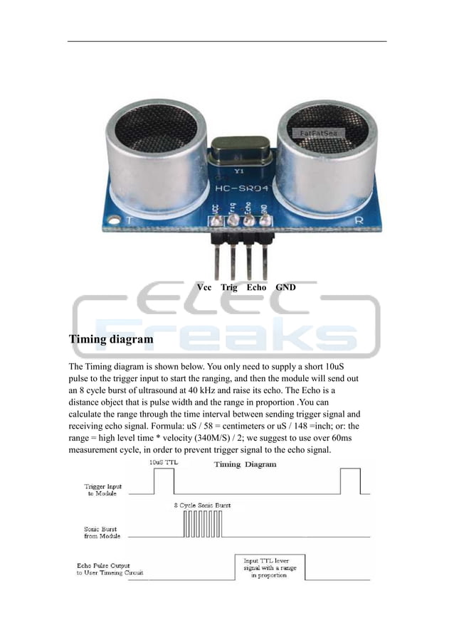 Hc sr04 | PDF