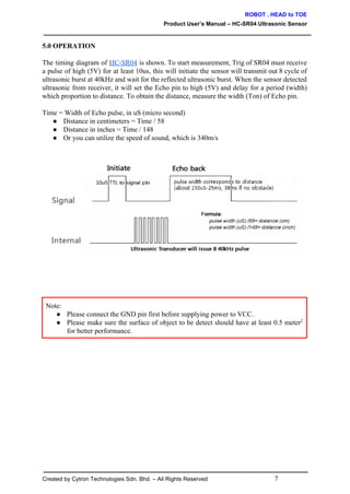 Hc sr04 users-manual | PDF