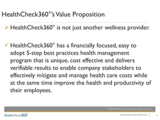 HealthCheck360 A Winning Approach to Wellness | PDF