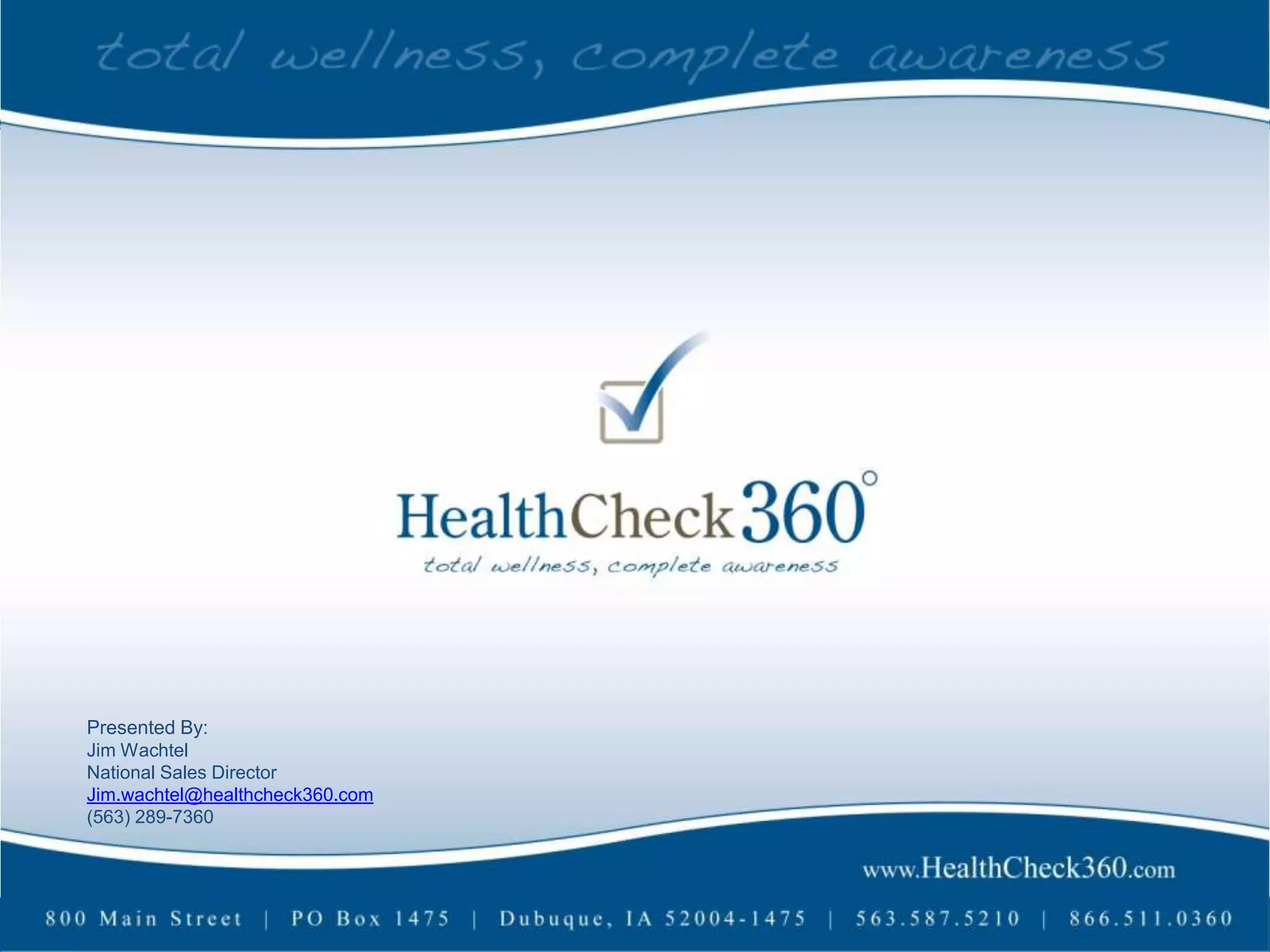 HealthCheck360 Wellness ROI Examples | PPT