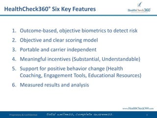 HealthCheck360 Outcome Focused, Performance Based Wellness Presentation ...