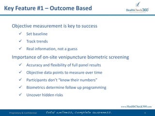 HealthCheck360 Outcome Focused, Performance Based Wellness Presentation ...