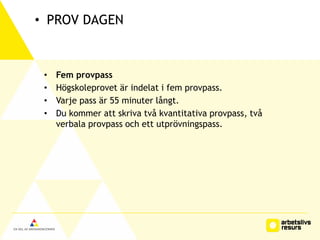 Högskoleprovet | PPT | Free Download