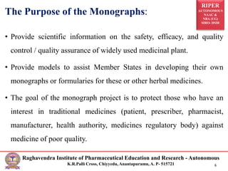 Monographs of Herbal Drugs Study in British Herbal Pharmacopoeia and ...