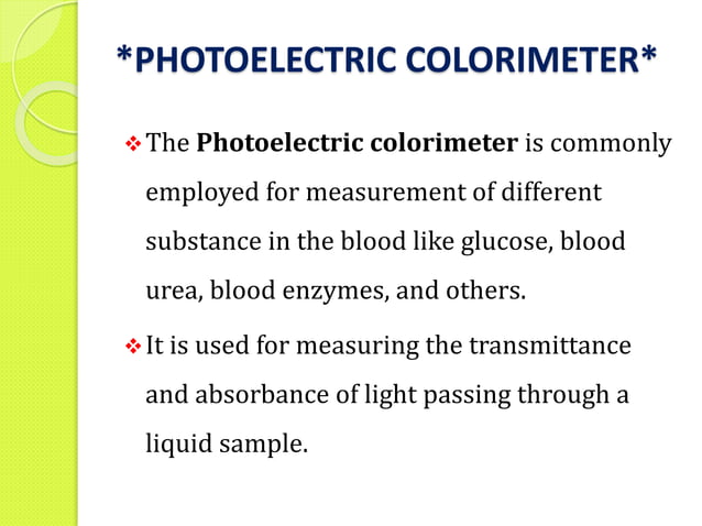 colorimetry | PPTX | Chemistry | Science