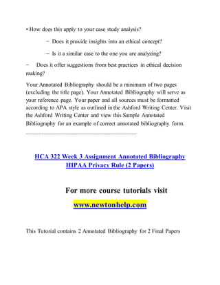 HCA 322 Perfect Education/newtonhelp.com