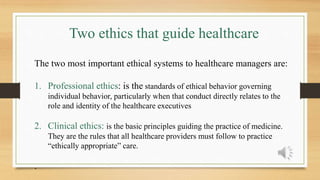 HCAD 650 Healthcare Ethics | PPTX